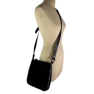 M. Gemi | Bags | Genuine M Gemi Black Leather The Rosetta Crossbody ...